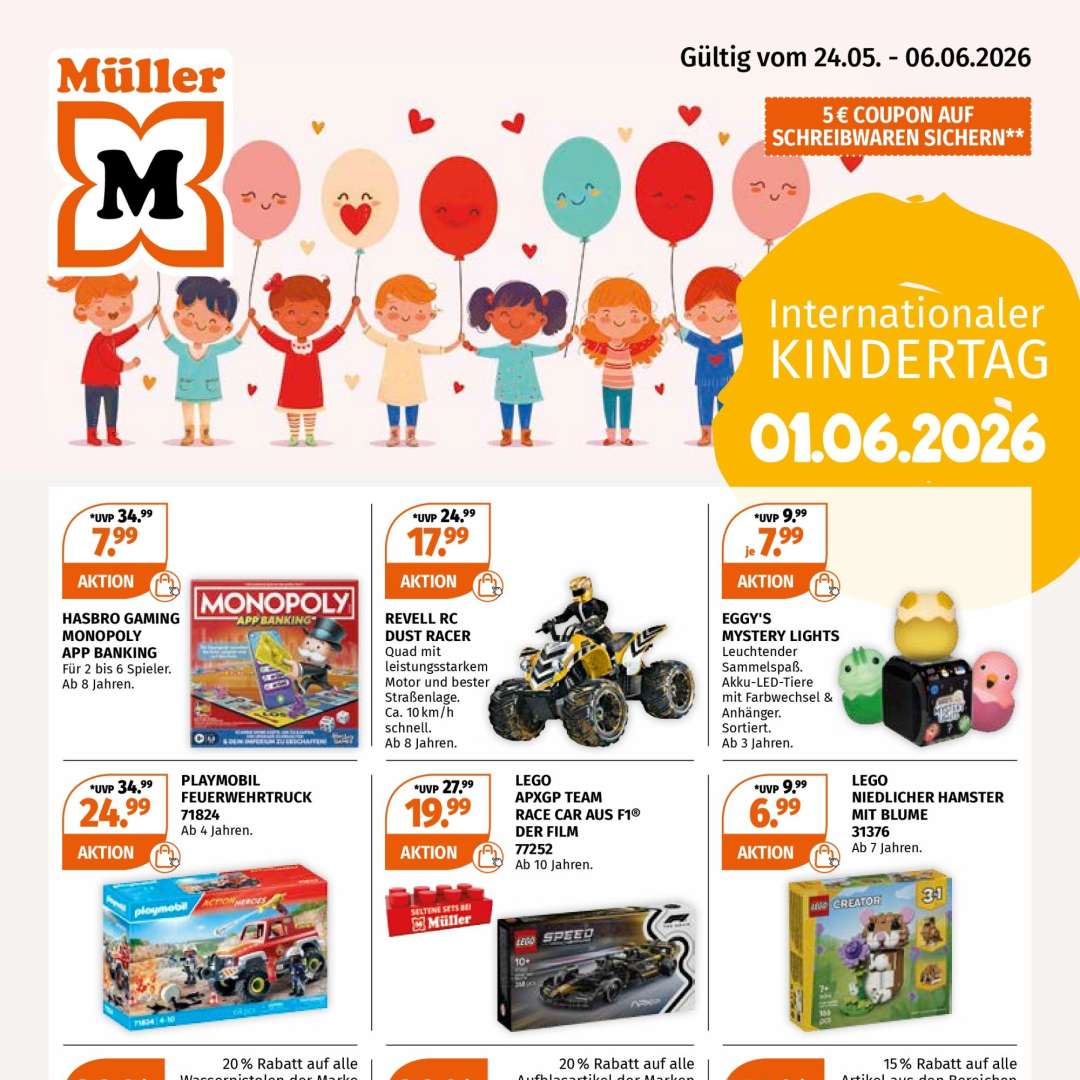 MÜLLER Prospekt ️ ab Sonntag, 24.05. ᐅ zum blättern