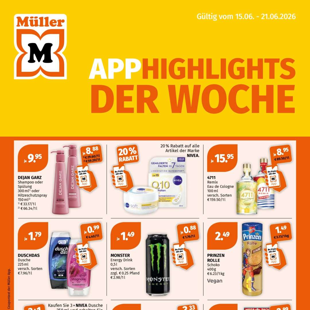 MÜLLER Prospekt ️ ab Montag, 15.06. ᐅ zum blättern